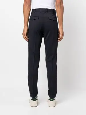 PT TORINO Straight-leg Tailored Trousers - Blue