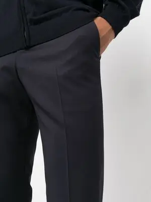 PT TORINO Straight-leg Tailored Trousers - Blue