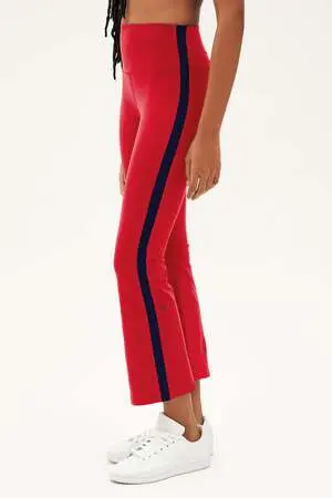 Splits59 Raquel High Waist Crop - Pirate Red/indigo