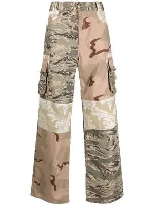 MARINE SERRE Patchwork Cargo Trousers