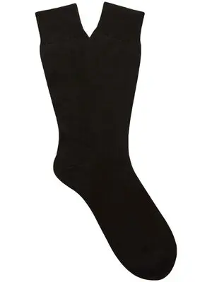ZEGNA Logo-Embroidered Socks