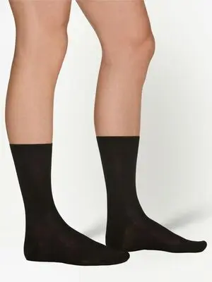Zegna Logo-embroidered Socks