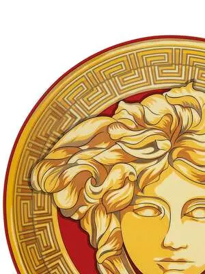 Versace Medusa Amplified Christmas Plate - Gold