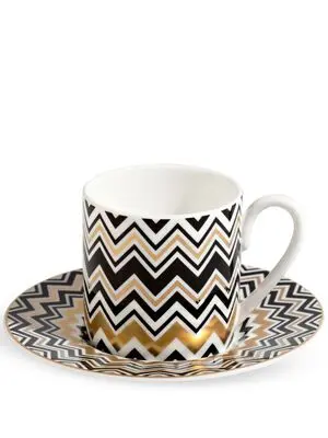 Missoni Zig Zag Coffee Cup Set - White
