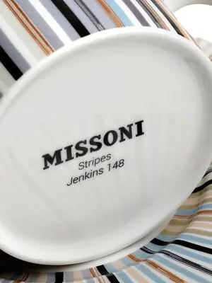 Missoni Stripes Jenkins Teacup Set - White