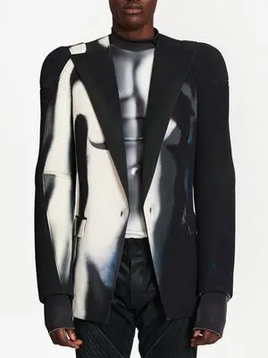 Balmain Graphic Body Print Blazer