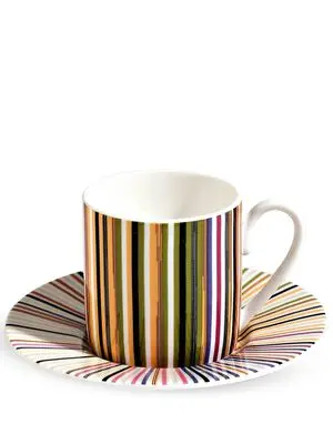 Missoni Stripes Jenkins Coffee Cup Set - White