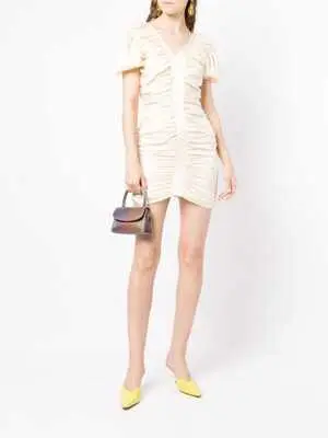 PUSHBUTTON Ruched Mini Dress