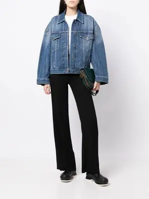 Stella McCartney Rhinestone Embellished Denim Jacket