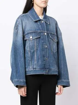 Stella McCartney Rhinestone Embellished Denim Jacket
