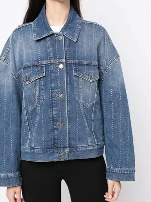 Stella McCartney Rhinestone Embellished Denim Jacket