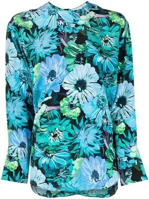 Stella McCartney Floral-print Silk Blouse