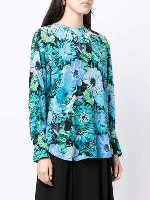 Stella McCartney Floral-print Silk Blouse