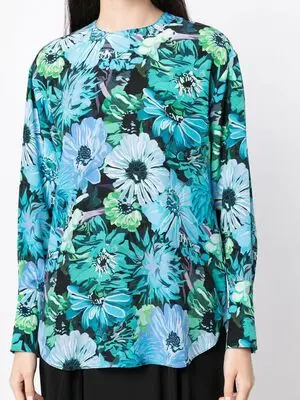 Stella McCartney Floral-print Silk Blouse