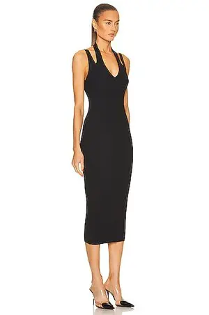 Alaïa Rib Tube Midi Dress
