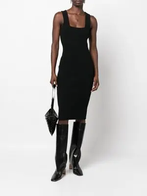 Wardrobe.NYC Sleeveless Midi Dress - Black