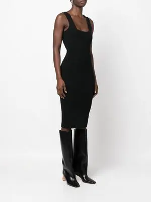 Wardrobe.NYC Sleeveless Midi Dress - Black