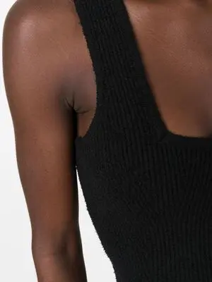 Wardrobe.NYC Sleeveless Midi Dress - Black