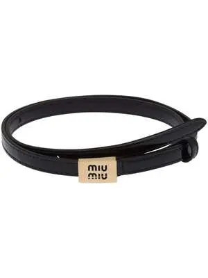 Miu Miu Logo Cut-out Buckle Belt