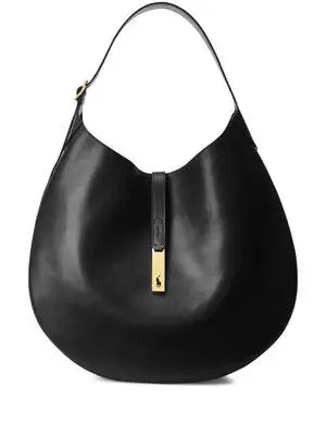 Polo Ralph Lauren Leather Shoulder Bag - Black