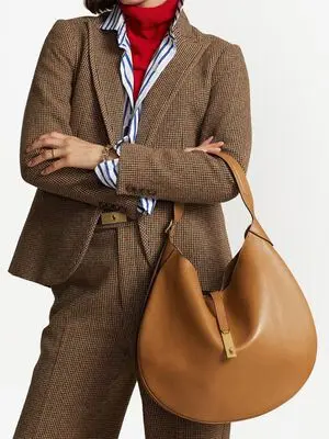 Polo Ralph Lauren Leather Shoulder Bag - Brown