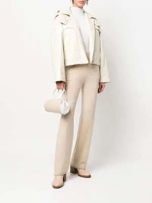 Manu Atelier Cylinder Two-tone Tote - Neutrals