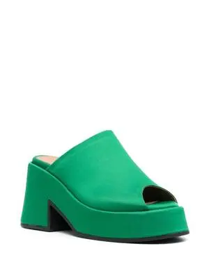GANNI Leather Open Toe Sandals