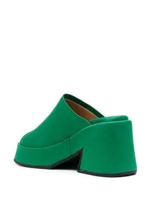 GANNI Leather Open Toe Sandals