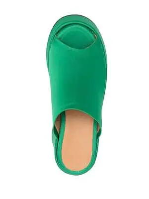 GANNI Leather Open Toe Sandals