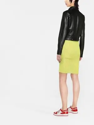 COURREGES Cropped Leather Jacket