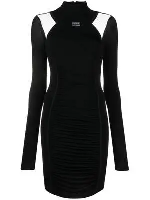 Versace Mesh-panel Mini Dress