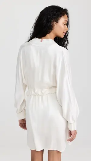 Lunya Washable Silk Robe - Tranquil White