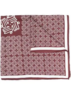 LUKHANYO MDINGI Monogram-print Scarf - Red
