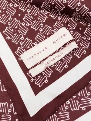 LUKHANYO MDINGI Monogram-print Scarf