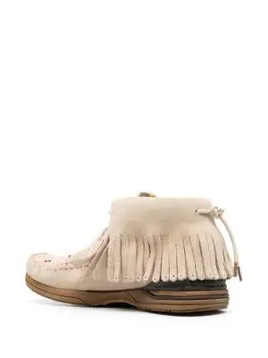 Visvim Fbt Shaman Folk Desert Boots - Neutrals