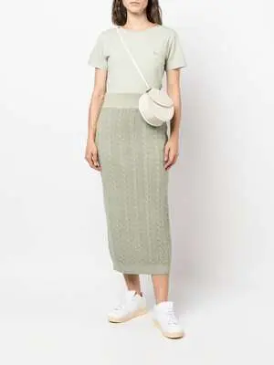 Woolrich Cable-knit Virgin-wool Skirt