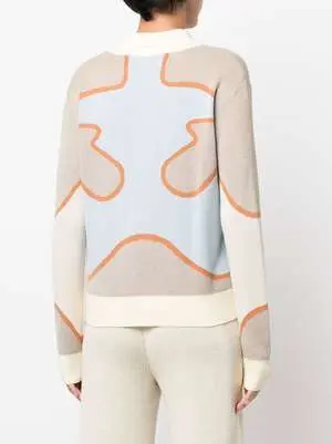 LUKHANYO MDINGI Abstract-knit Cotton Jumper