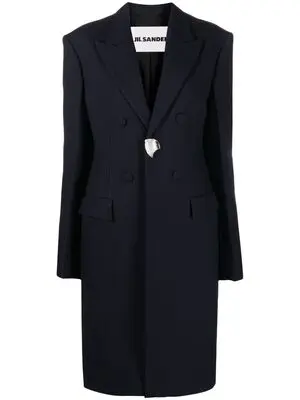 JIL SANDER Single-button Wool Coat