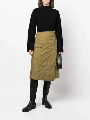 Woolrich Quilted Wrap Skirt