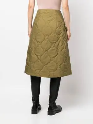 Woolrich Quilted Wrap Skirt