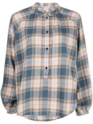 Woolrich Check-print Ruffle Shirt - Pink