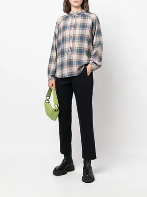 Woolrich Check-print Ruffle Shirt - Pink