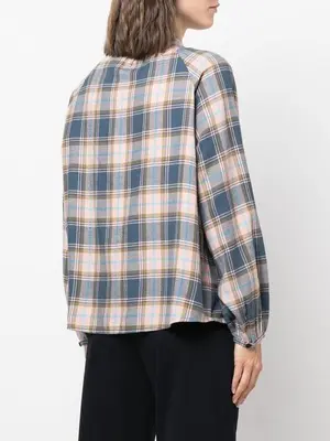 Woolrich Check-print Ruffle Shirt - Pink