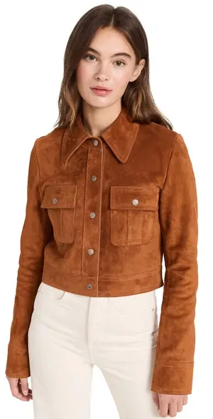 Acne Studios Leather Bomber Jacket
