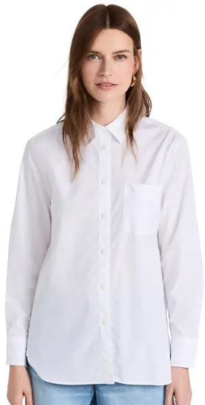 Rag & Bone Icon Maxine Button Down Shirt - White