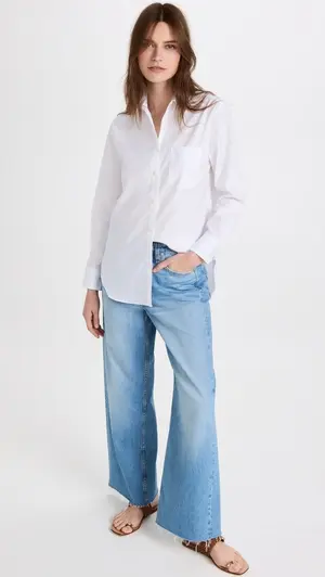 Rag & Bone Icon Maxine Button Down Shirt - White