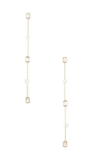 Ettika Ettika Drop Earrings Pearls & Gems