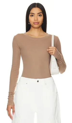 Lamade Long Sleeve Thermal Tee - Coca Mocha