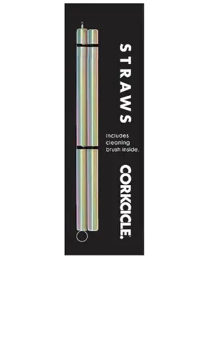 CORKCICLE Cocktail Straws In Purple - Prism