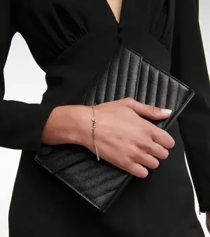 Saint Laurent Opyum Crystal-embellished Bracelet - Silver